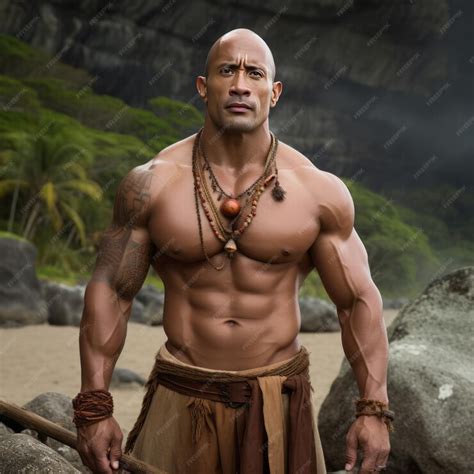 Premium Photo Unveiling The Impeccable Physique Dwayne Johnson