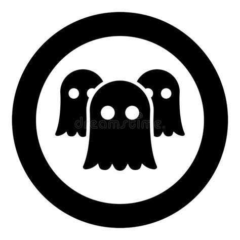 Circle Ghosts Silhouette Stock Illustrations 136 Circle Ghosts