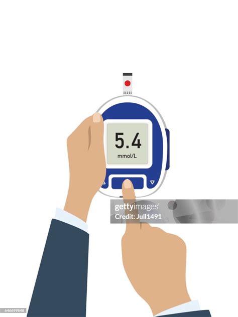 The Use Of The Glucometer High Res Vector Graphic Getty Images