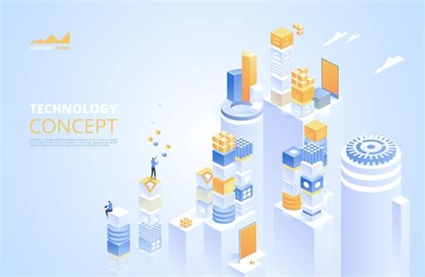 Premium Vector Technology Isometric Concept Cryptocurrency And