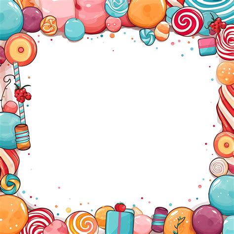 Premium Photo Frame Candyland Inspired Oval Frame With Lollipops