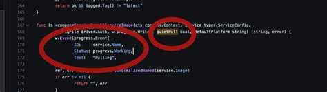 Bug For `up` Command Pulling And Pulled Events Should Respect `quietpull` Flag · Issue