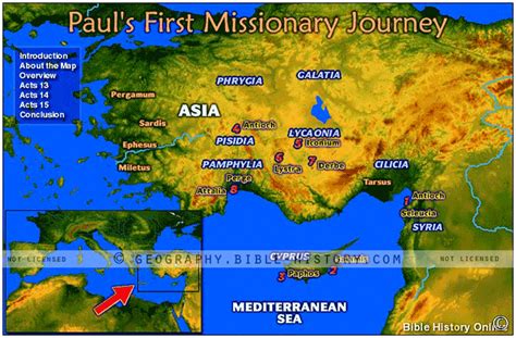Pauls First Missionary Journey Bible History