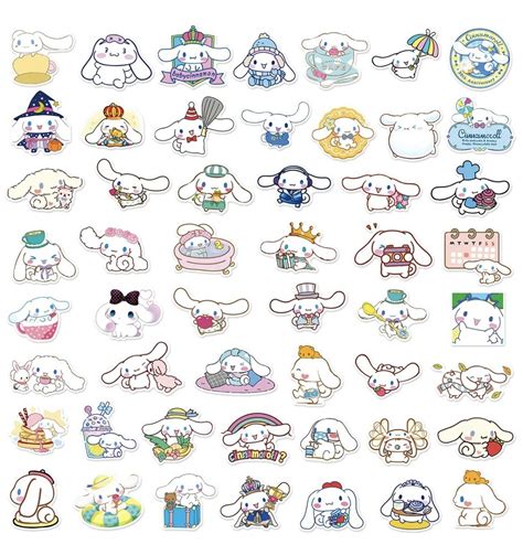 Cinnamoroll Stickers 50 Pcs Hello Kitty And Friends Kawaii Decal Us