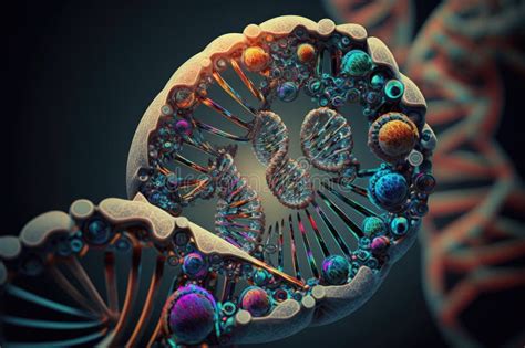 structure of dna molecules illustration of a dna molecule in 3d
