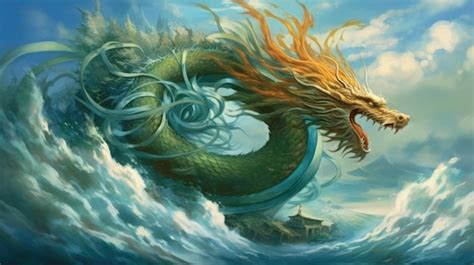 Premium Ai Image Wind Dragon