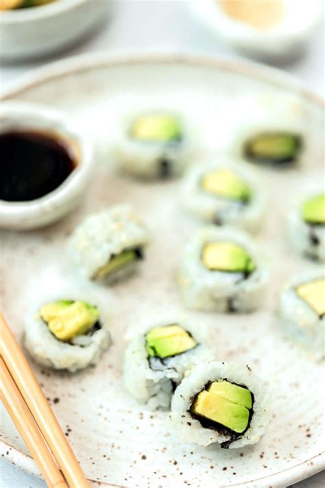 Avocado Roll Sushi Vegetable Roll Foodie And Wine