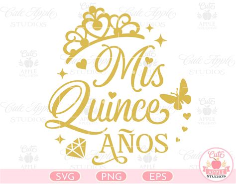 Mis Quince Anos Svg Mis Quince Anos Shirt Mis Quince Svg Etsy