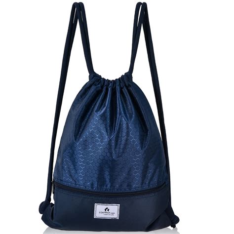 Costway Drawstring Backpack String Bag Folding Sports Cinch Sack W