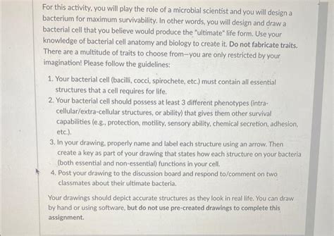 Solved For This Activity You Will Play The Role Of A