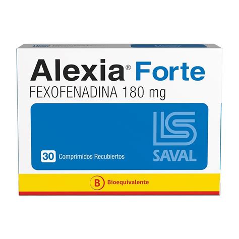 Alexia Forte Fexofenadina 180 Mg 30 Comprimidos