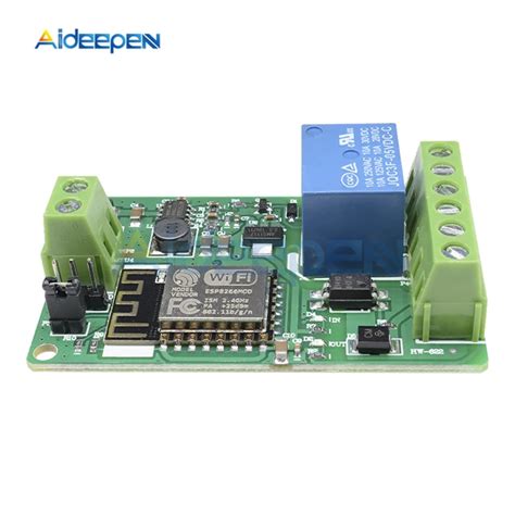 Dc 5v 26v Esp8266 Esp 12f Vezeték Nélküli Wifi Relé Modul 220v 10a
