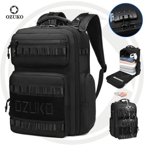 Ozuko Men Bag Edc Sling Bag Tactical Chest Bag Travel Backpack Laptop