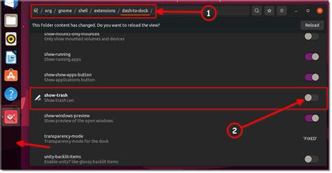 how to remove trash icon from desktop in ubuntu 20 04 and 18 04