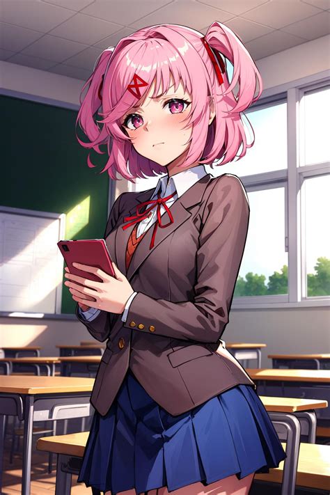 Natsuki Ddlc Natsukiv1 Stable Diffusion Lora Civitai