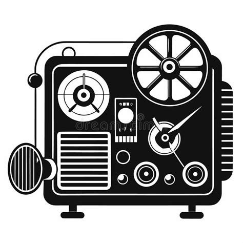 Photo Of Silhouette Of A Vintage Film Projector A Classic Device Used
