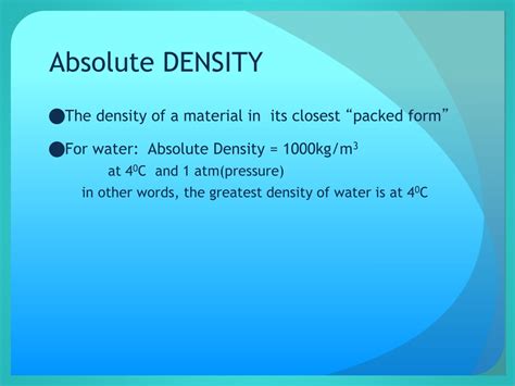 Absolute Density Vs Relative Density At Kevin Blankenship Blog
