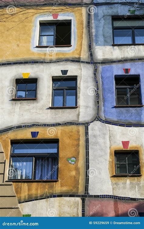 Hundertwasser Windows Stock Image Image Of Windows Vienna 59229659