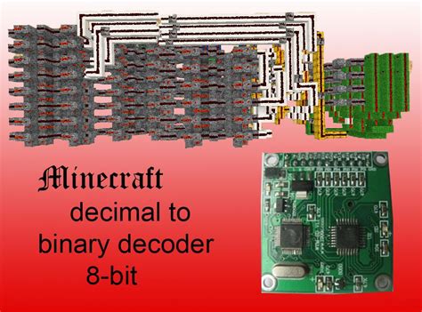 Decimal To Binary Decoder8 Bit Minecraft Map