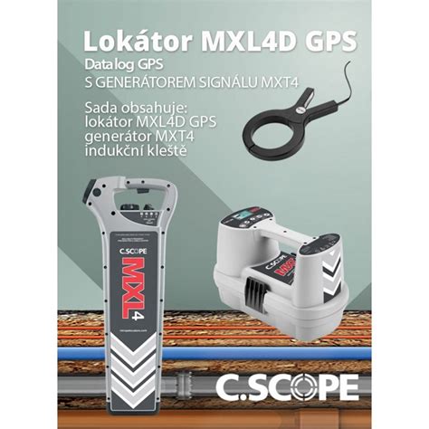 Zvýhodnený Set Lokátora Cscope Mxl 4 Dbg A Generátora Mxt 4 Meratestsk