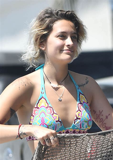 Paris Jackson In Bikini Top And Yellow Shorts West Hollywood 0709