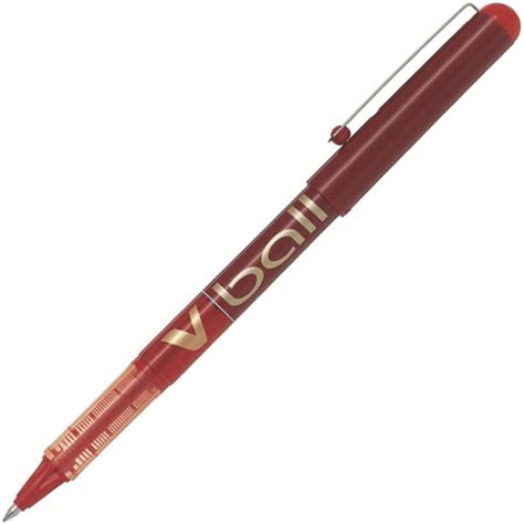 Rollerball Pen Pilot V Ball Vb5 05mm Red Skout Office Supplies