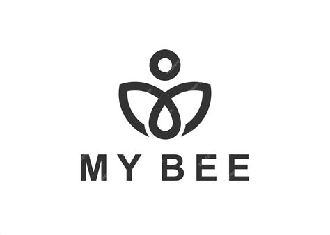 Premium Vector Letter M Bee Logo Design Vector Illustration