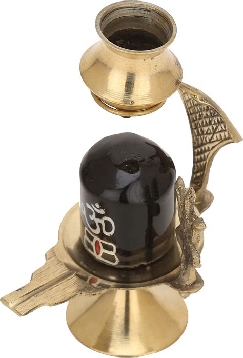 Craftvatika Shivling Idol Brass Sculpture Shiva Shivlingam Puja