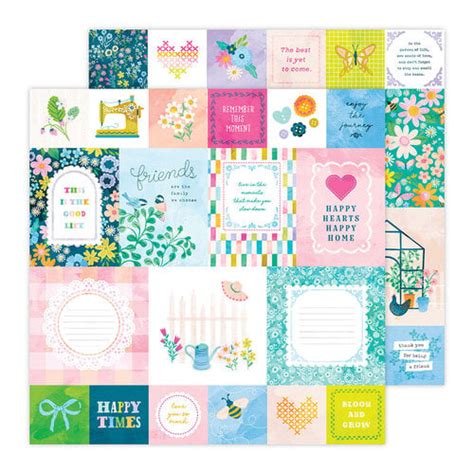 Paige Evans Happy Haven Collection 12 X 12 Double Sided Paper 12