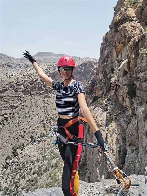 Abseiling Entrepreneurship Focus Teamwork Adventure Oman Ila