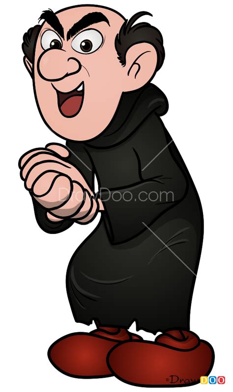 How To Draw Gargamel Smurfs