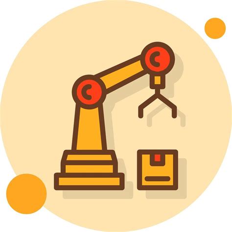 Robot Assembly Filled Shadow Cirlce Icon 40947321 Vector Art At Vecteezy