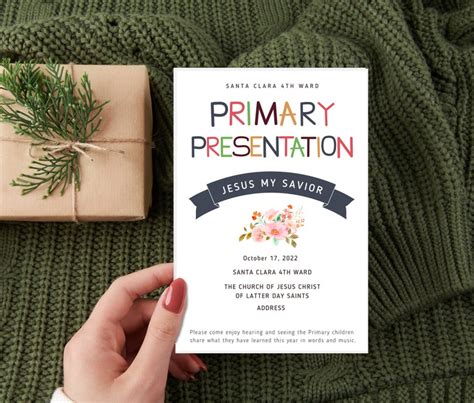Editable Primary Program Presentation And Primary Practice Invitations