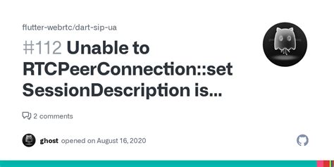 Unable To Rtcpeerconnectionsetremotedescription Sessiondescription Is Null · Issue 112