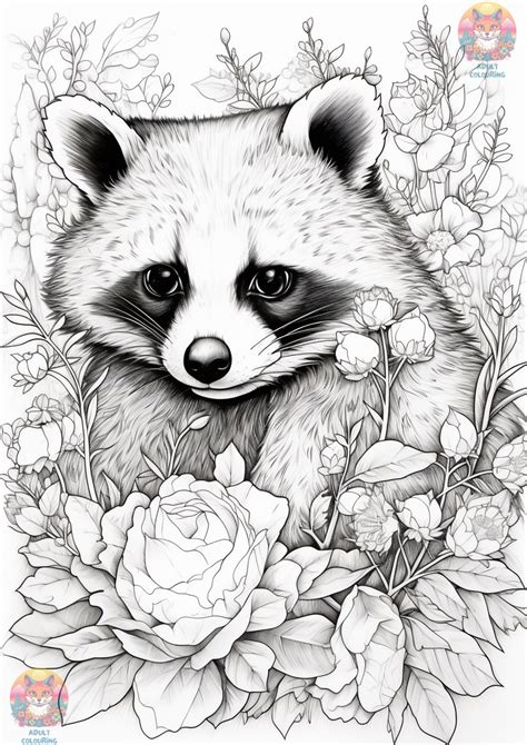 Raccoons Coloring Pages A Journey Through Time And Art