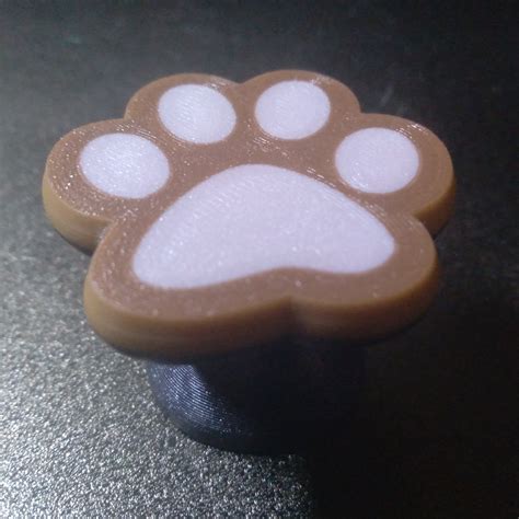 Cat Paw Knob Multicolor Print By Mozworld Download Free Stl Model