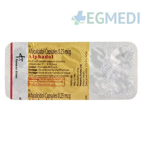 Alphadol 025mcg Capsule View Usage Side Effects Price And Subtitute