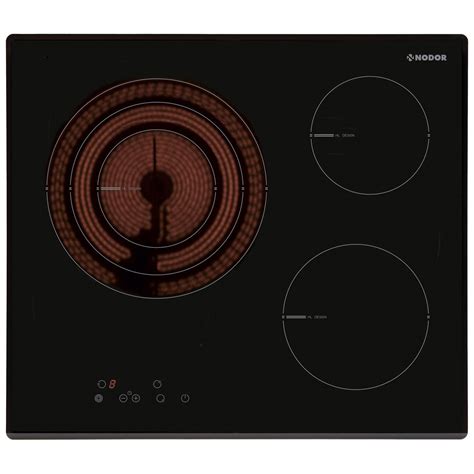 Vitroceramic Cooktop V 2160 Bk Nodor Electric 3 Burner Built In