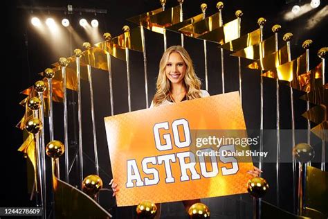Houston Astros Shooting Stars Member Bea Caroline Seitz Poses For A