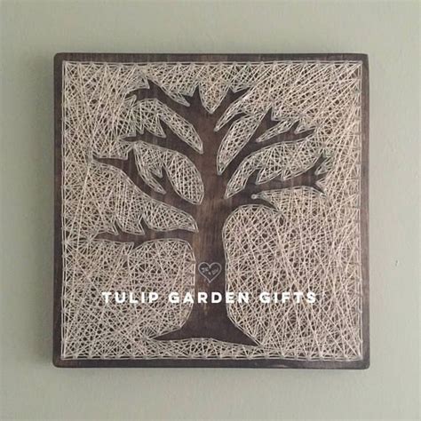 Tree Of Love Inverted String Art Tree Of Life String Art Tree String
