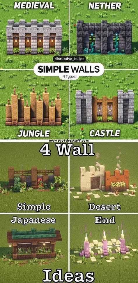 Explore Creative Minecraft Wall Designs Build Ideas Case Minecraft Progetti Case Minecraft