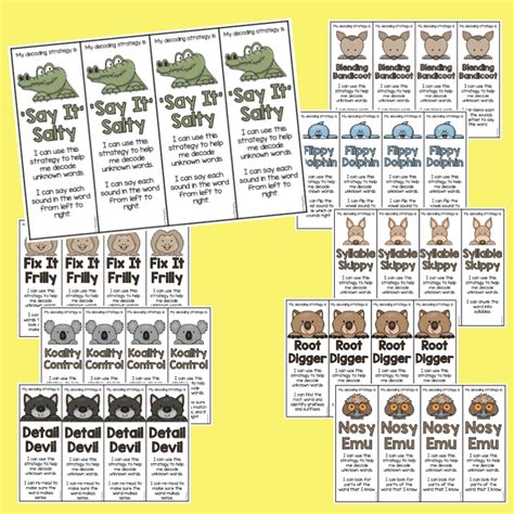 Australian Science Of Reading Decoding Strategies Bookmarks Teachie Tings Time Saving