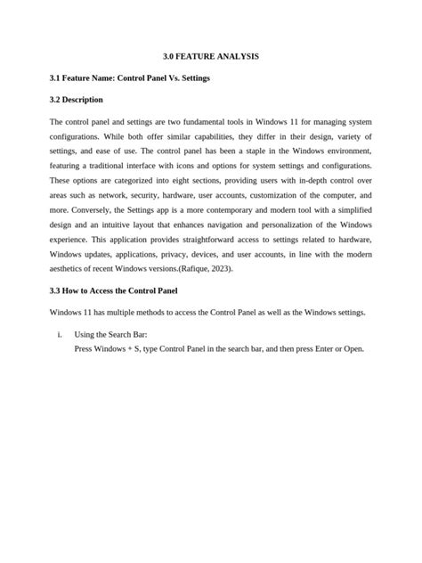 Control Panel Vs Settings Pdf Microsoft Windows Mobile App