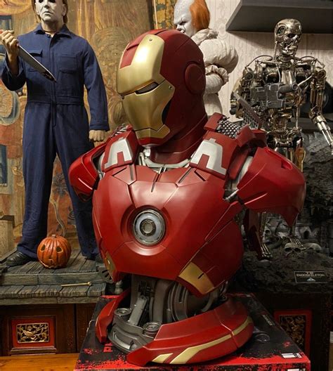 Queen Studios Life Size Iron Man Mark 7 Bust Hobbies And Toys Toys