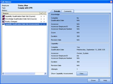 Tasks Task History