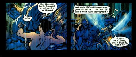 Ultimate Wasp Distracted Hulk By Flashing Him Issue 5 Of Ultimates 9gag