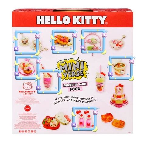 Miniverse Toys Miniverse Hello Kitty Bundle Ramen Strawberry Milk Donut Macaroonssodaetc