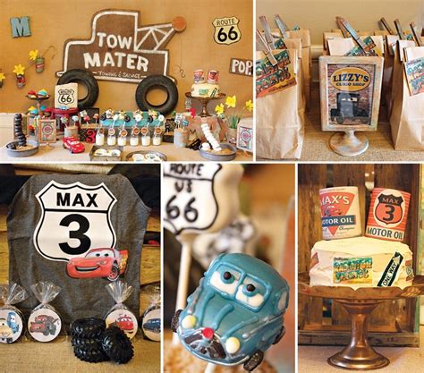 Vintage Radiator Springs Cars Themed Birthday Party Hostess With