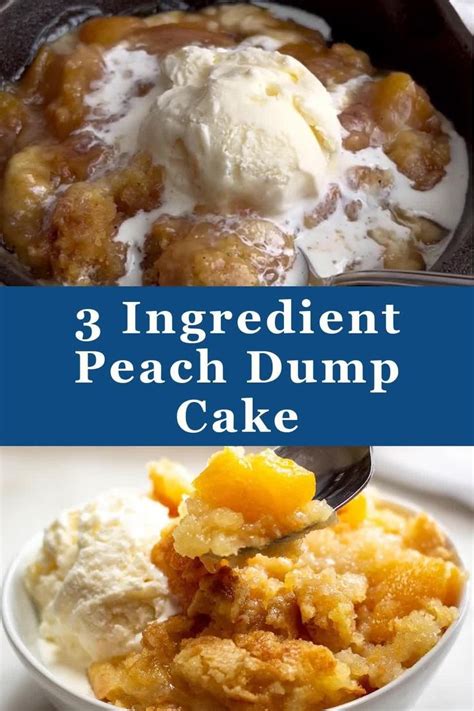 Peach Dump Cake Video Desserts Cobbler Recipes Easy Peach Cobbler