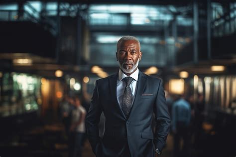 Premium Photo Man In Suit And Tie At Train Station